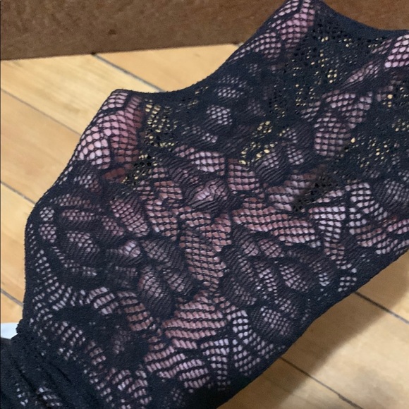 Intimates & Sleepwear | Black Lace And Fishnet Pantyhose | Poshmark